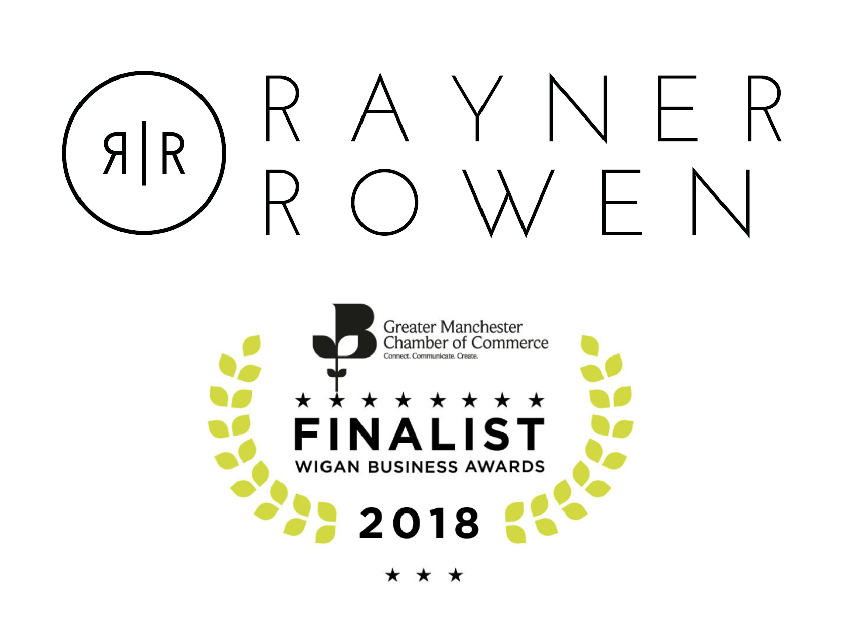 'Start up Enterprise of the Year' finalist for the Wigan Business Awards - Rayner Rowen